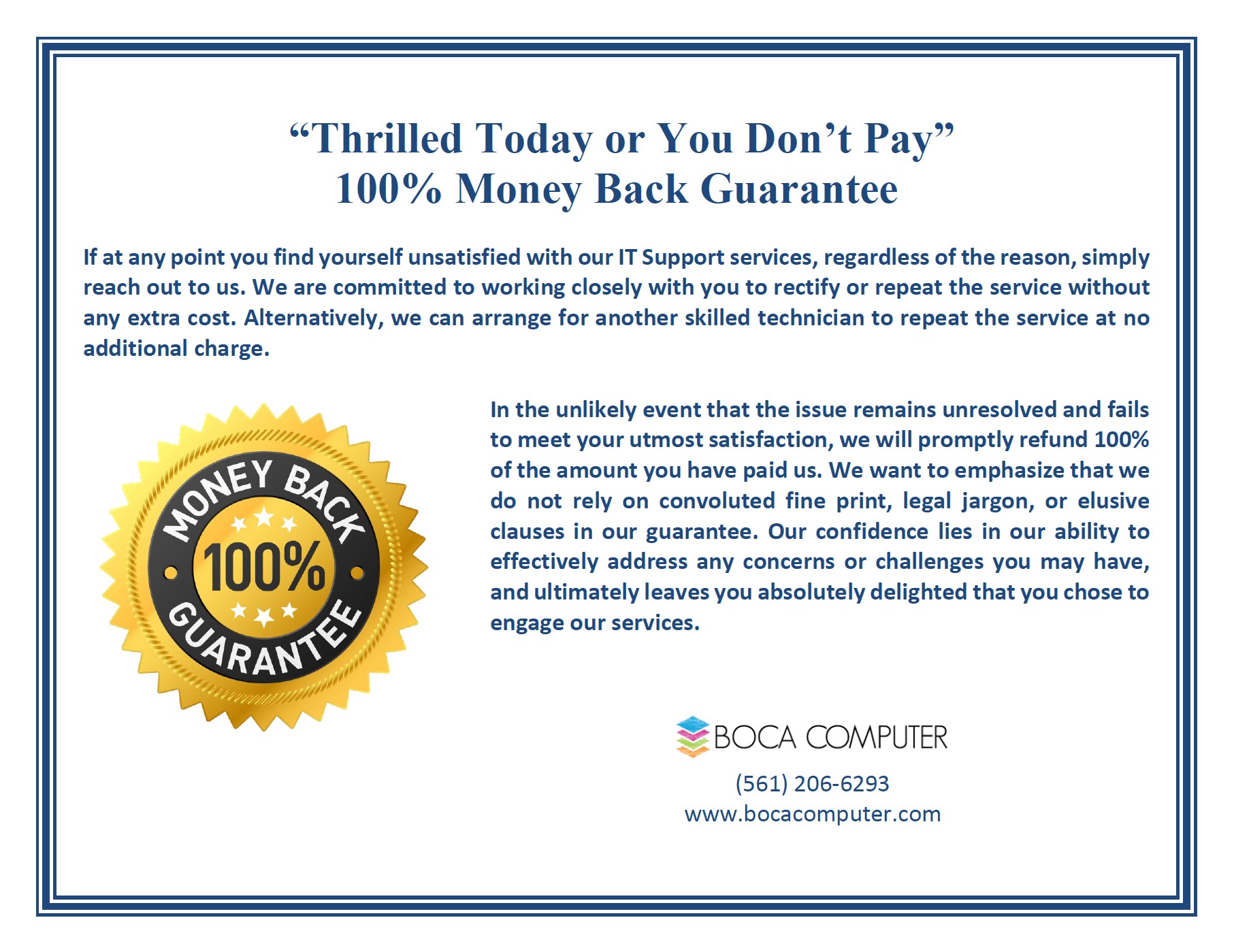 Guarantee - Boca Computer